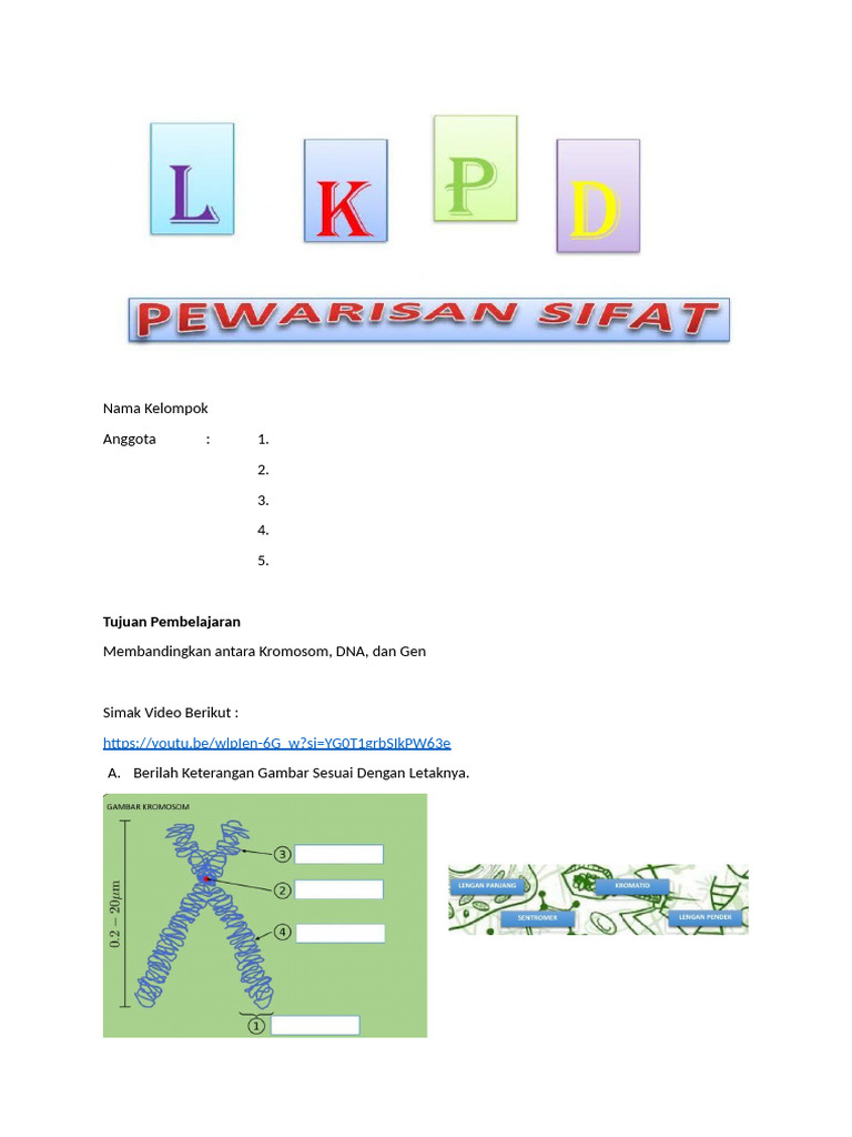 LKPD Pewarisan Sifat | PDF
