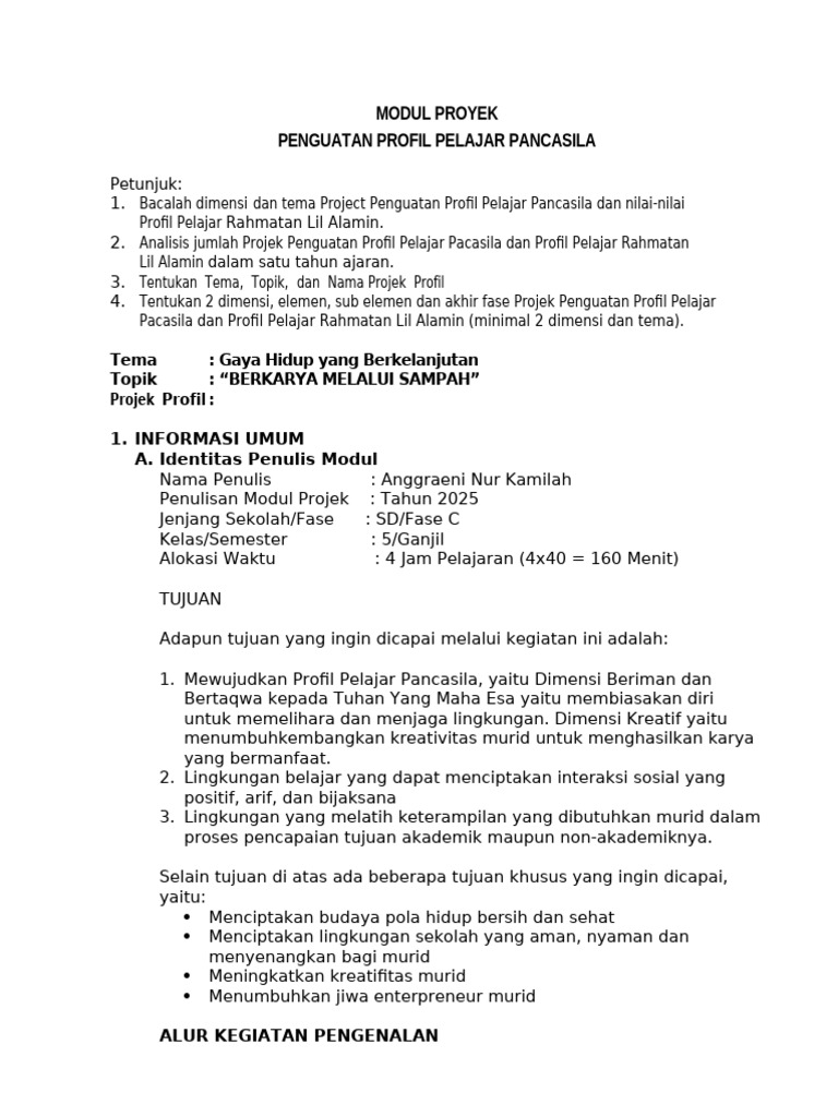 Modul Ajar Micro Mila | PDF