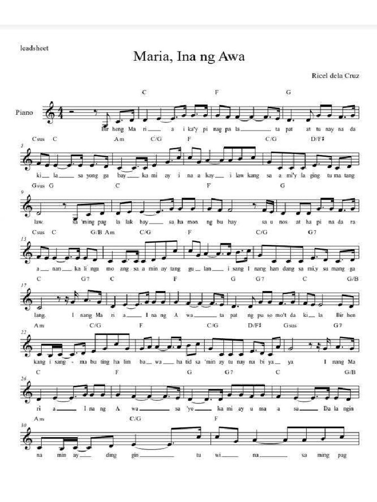 Maria Ina NG Awa (MOM) | PDF