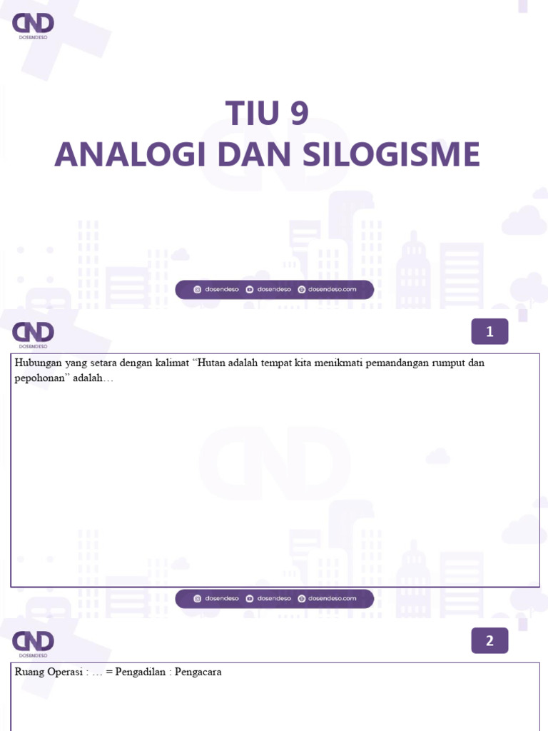 Analogi Dan Silogisme | PDF