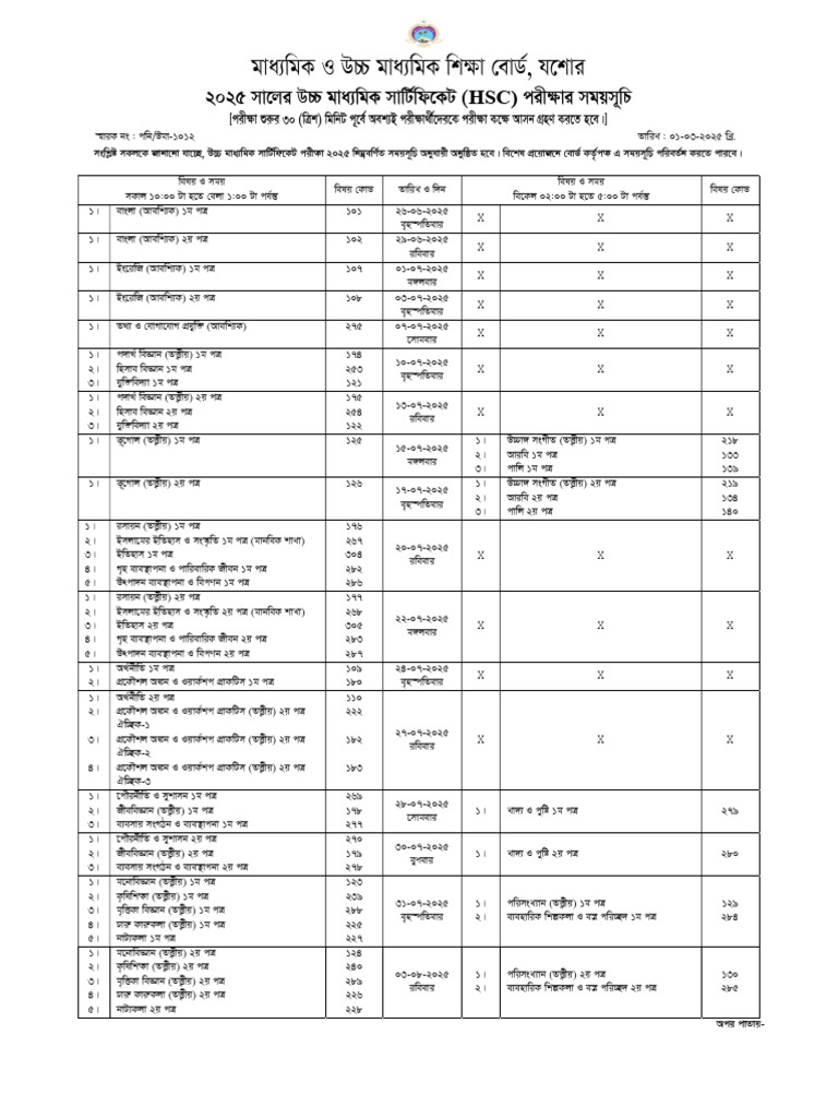 HSC 25 Routine | PDF