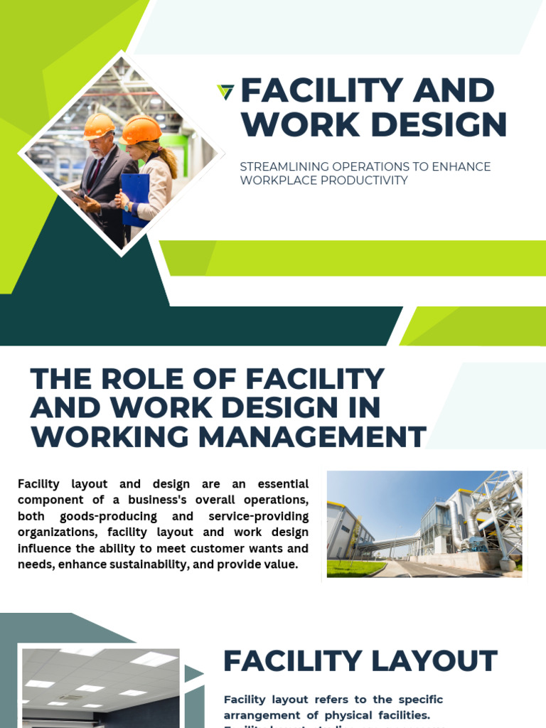Facility Design for Enhanced Productivity | PDF