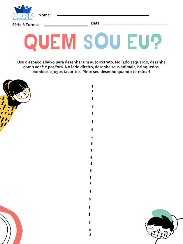 Atividade Quem Sou Eu Pdf