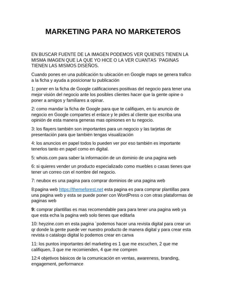 Cursos Marketing para No Marketeros | PDF | Red mundial | Internet y web
