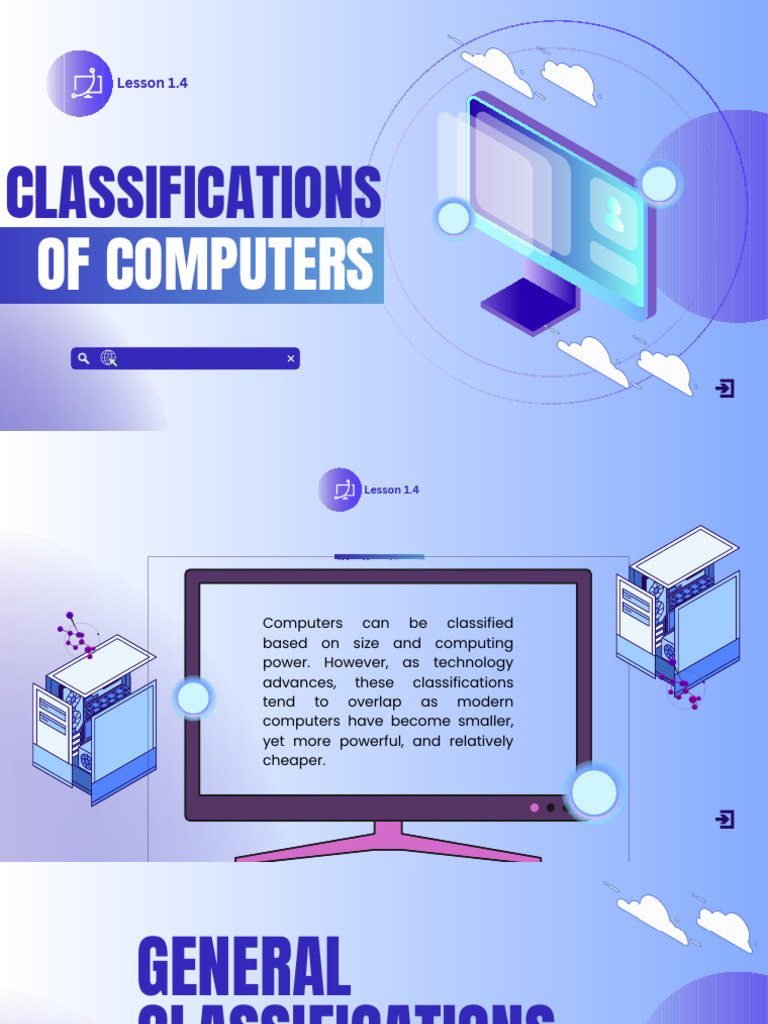 GEE LIE Group 4 Classifcations of Computers | PDF | Personal Computers | Central Processing Unit