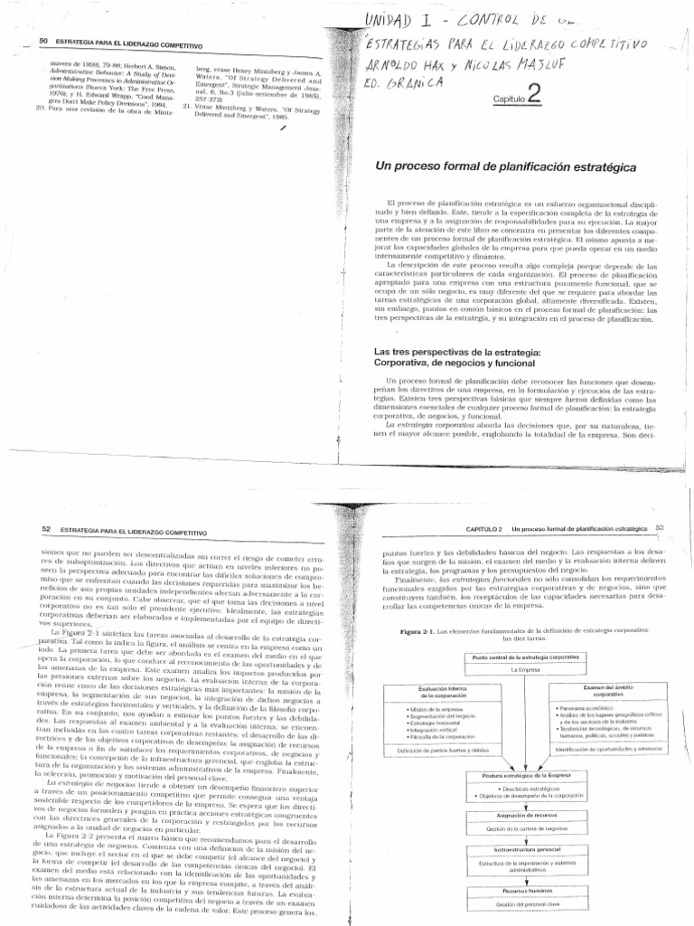 Planificación Estratégica - Arnoldo Hax | PDF