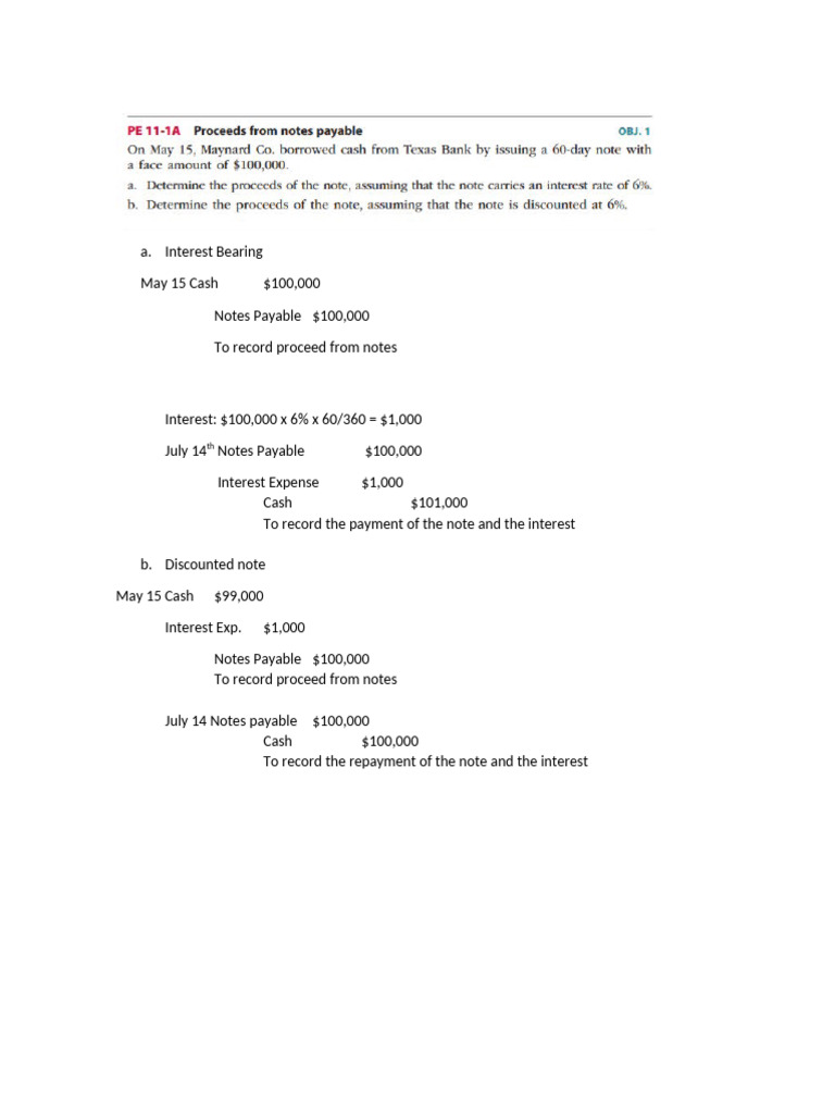Accounting Assignment CHPTR 11 | PDF | Promissory Note | Accounts Payable