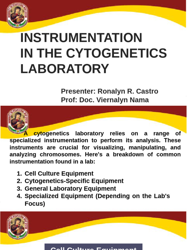 Ronalyn Castro Instrumentation in Cytogenetics | PDF | Dna Sequencing | Fluorescence In Situ ...