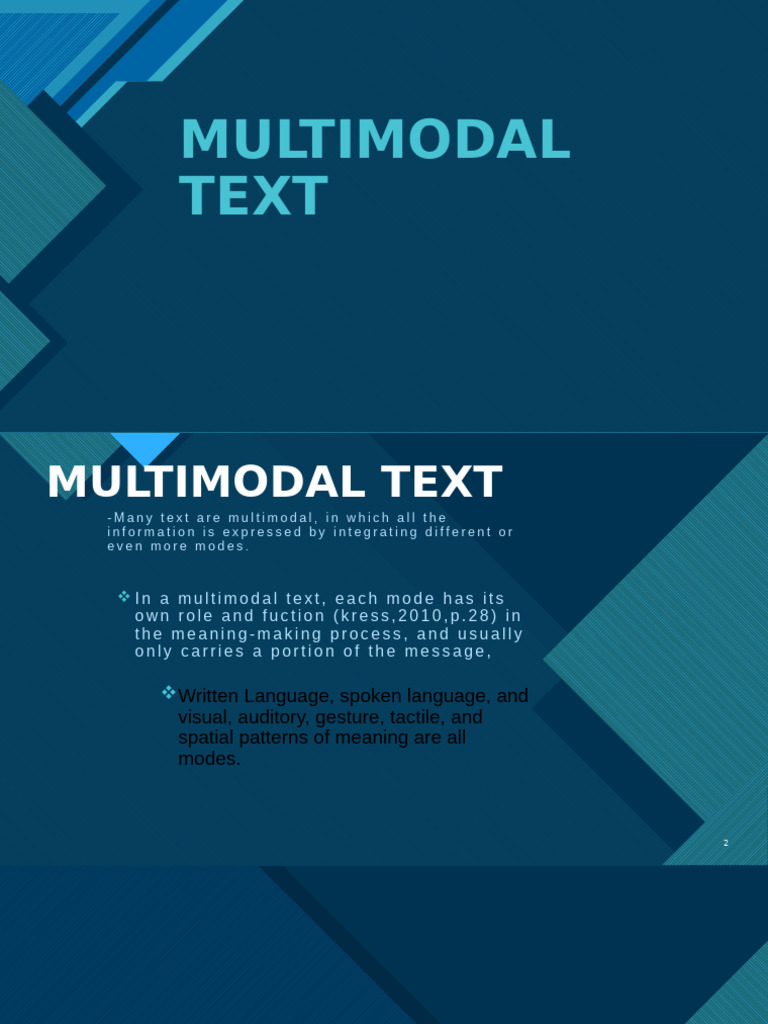 Multimodal Text Presentation | PDF | Communication | Rhythm