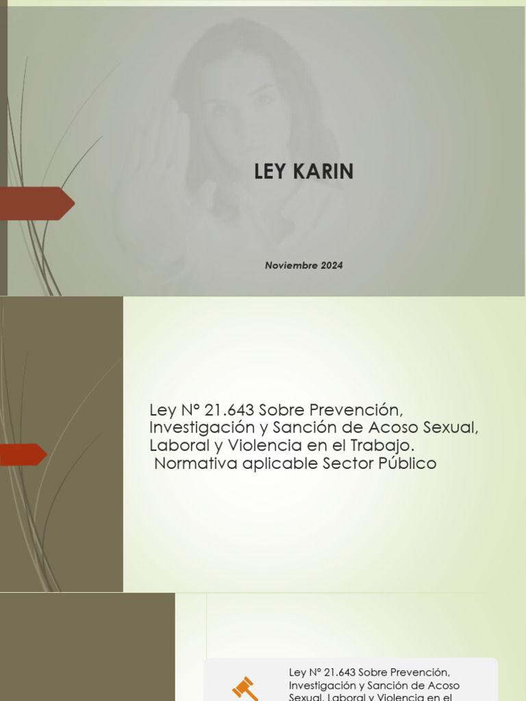 Ley KARIN | PDF | El proceso de destitución | Fiscal