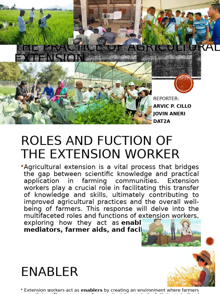 The Practice of Agricultural Extension | PDF | Mediation | Agriculture