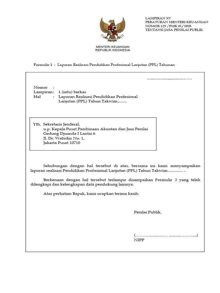 Lampiran XV (Laporan Realisasi PPL Penilai) | PDF