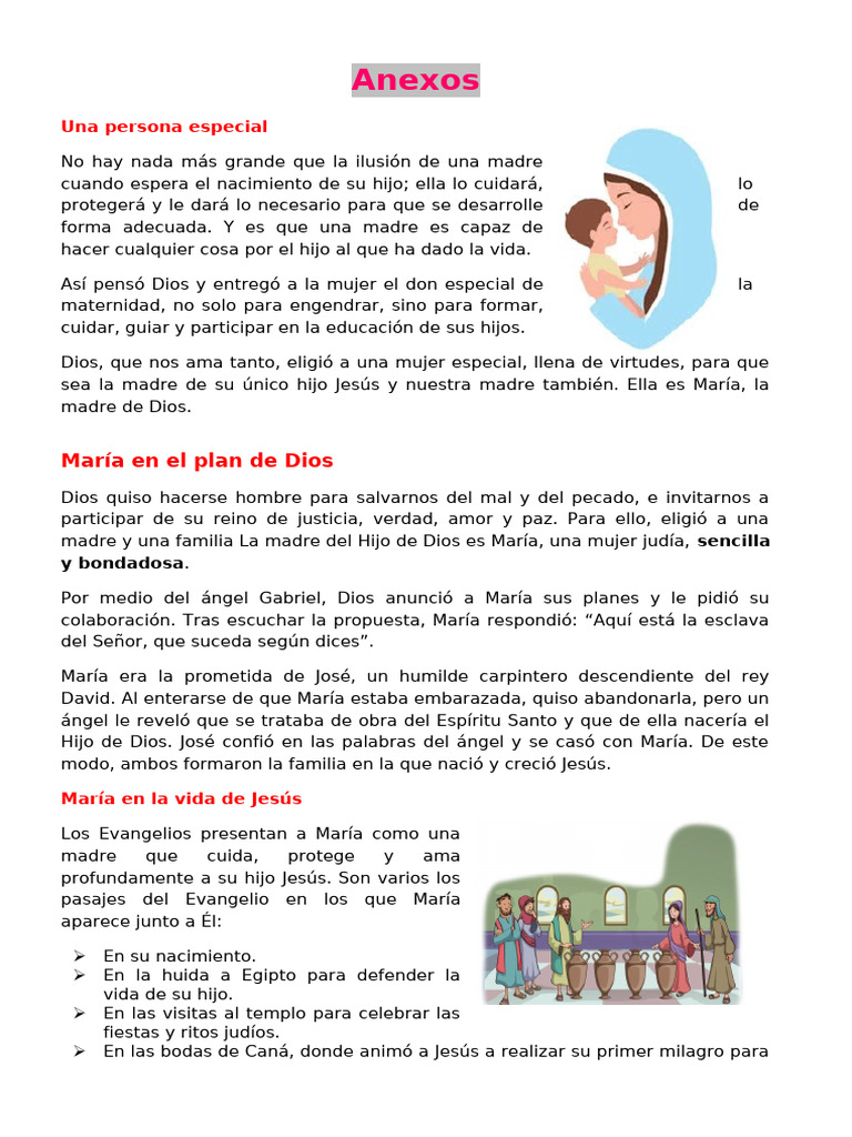 FICHA IMITAMOS LAS VIRTUDES DE MARIA | PDF | María, madre de Jesús | San José