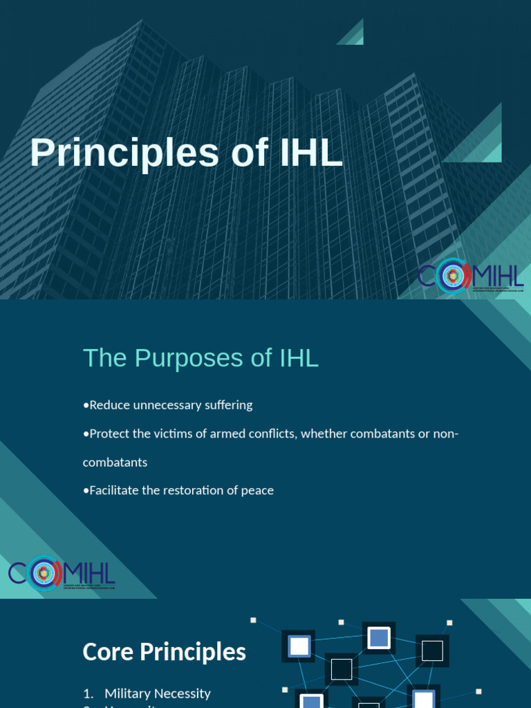Key Principles of International Humanitarian Law | PDF | International ...