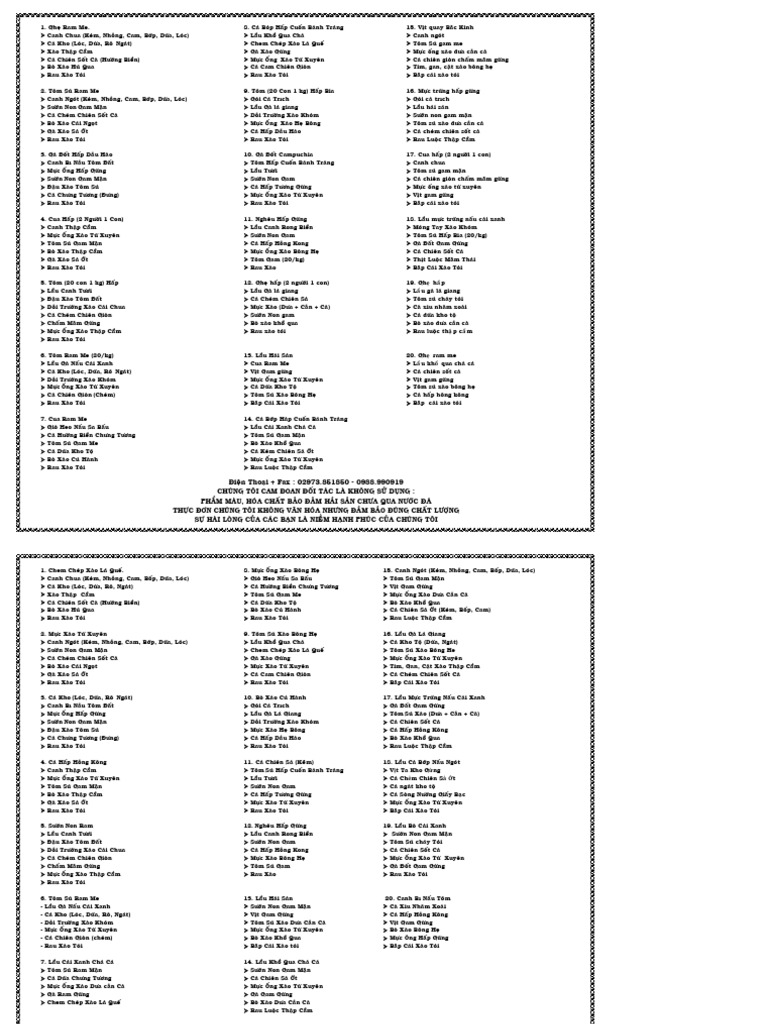 Thuc Don - Quan Com Hien | PDF