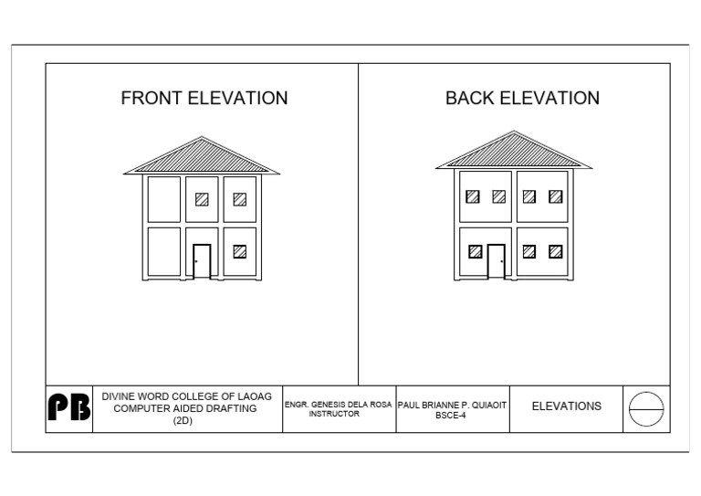 Front and Back Elevation | PDF