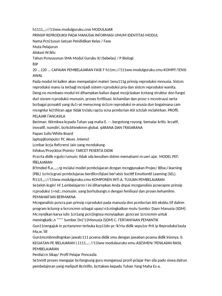 Modul_Reproduksi_Manusia_Rapih | PDF