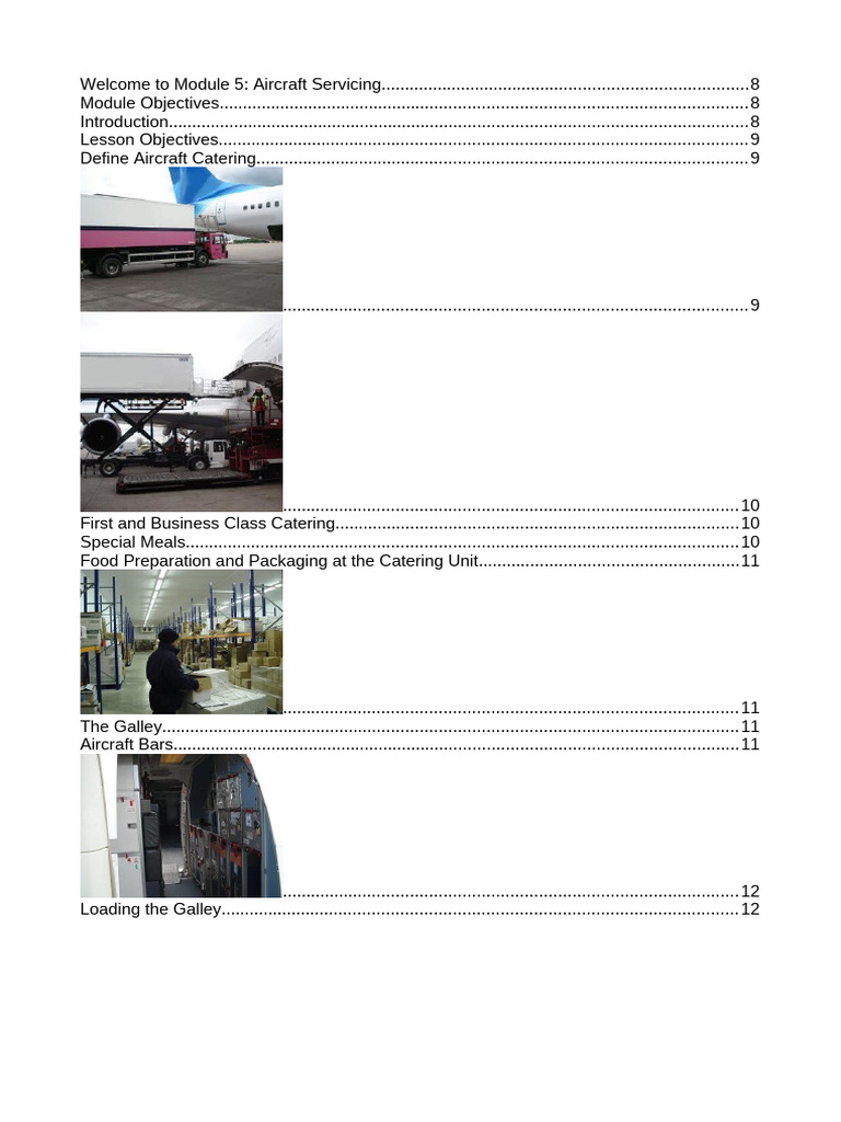 04-09-12 Aircraft Servicing - Part3 | PDF | Meal | Elevator