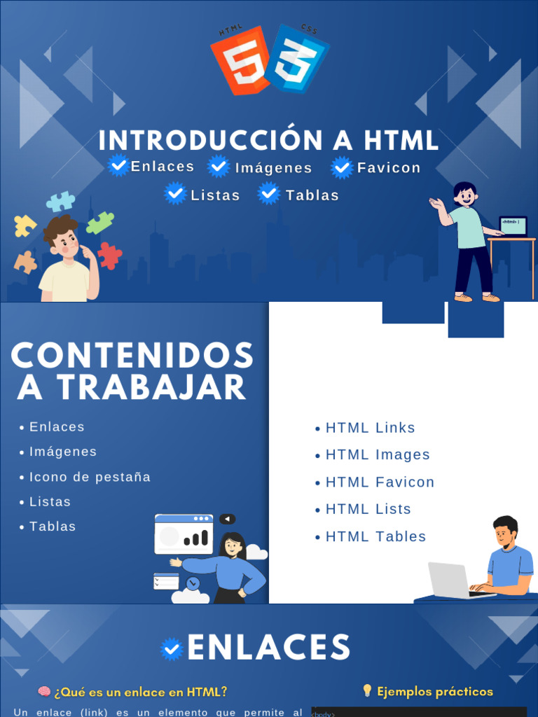 Semana 3 y 4 | PDF | HTML | Hipervínculo
