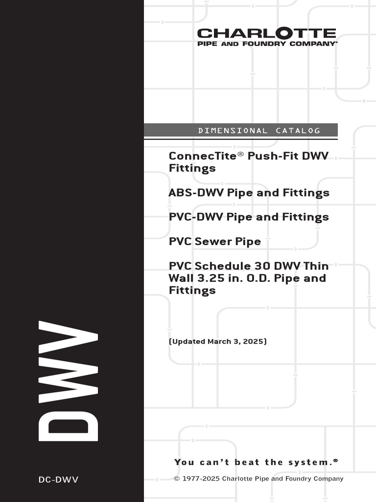 Plastic Pipe Fittings DC-DWV609 | PDF | Pipe (Fluid Conveyance ...