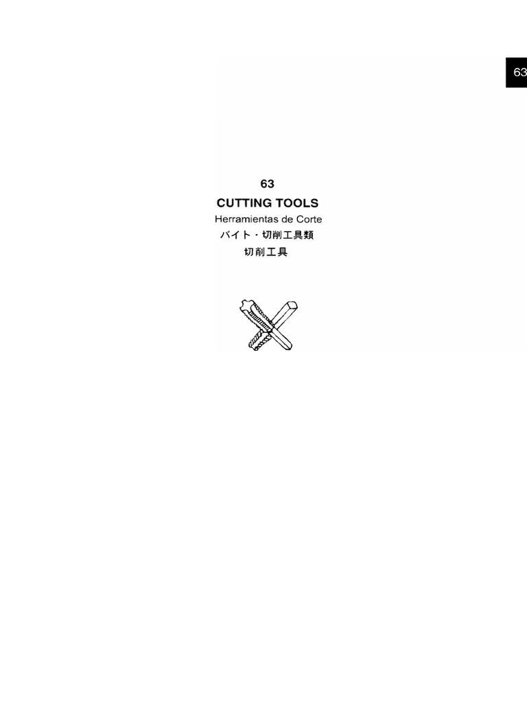 63 - Cutting Tools | PDF