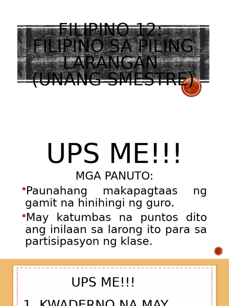 'GRADE 12 - Introduksyon - Pagsulat - Filipino Sa Piling Larangan ...