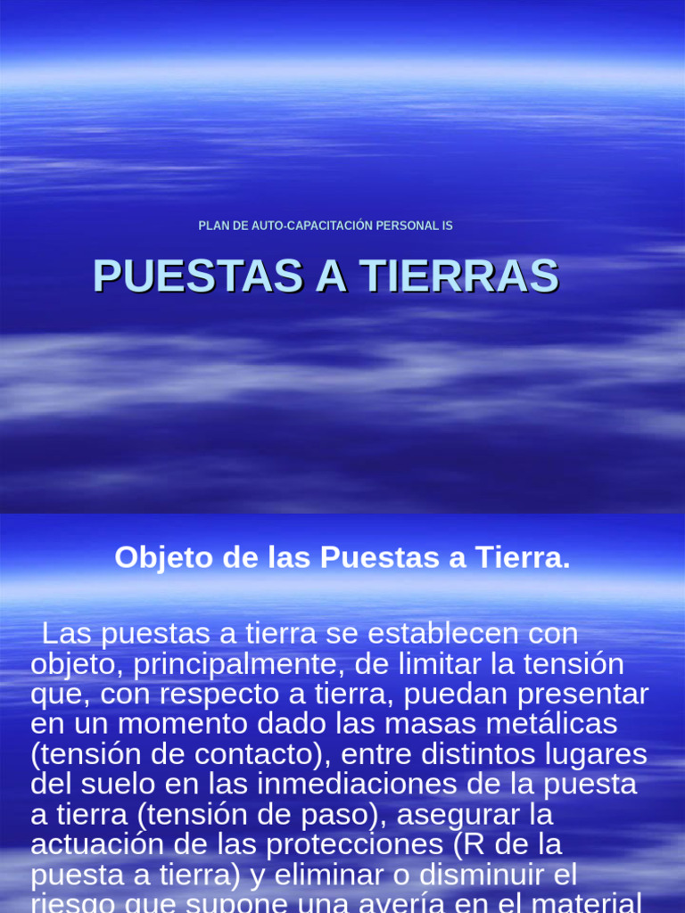Puestas A Tierras | PDF | Ingenieria Eléctrica | Ingeniería de Edificación