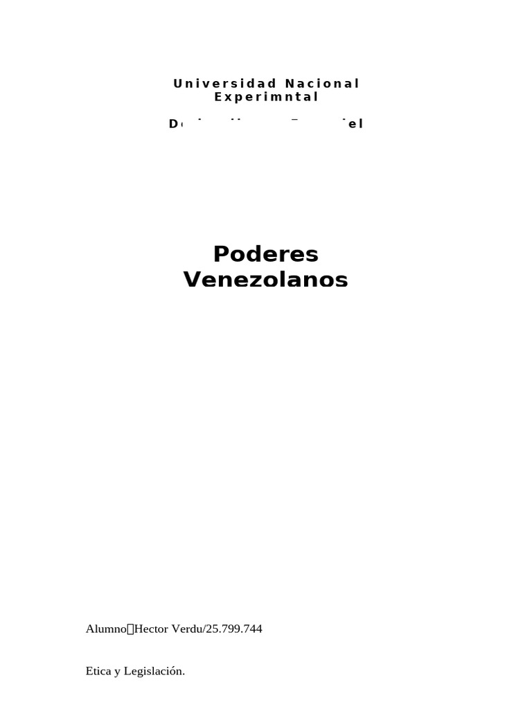 Mapa Mental de Poderes Públicos en Venezuela | PDF | Legislador ...