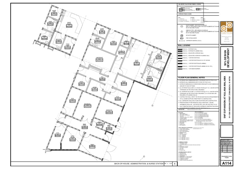 A114 Enlarged Floor Plans | PDF | Wall | Toilet