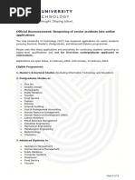 VUT 2026 Application Information | PDF | Vocational Education ...