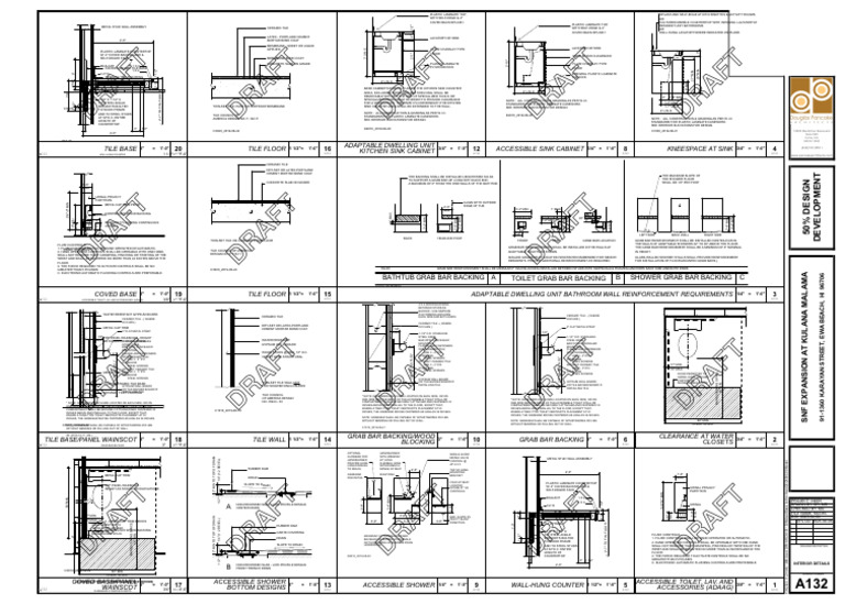 A132 Interior Details | PDF | Countertop | Sink