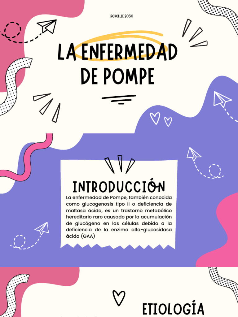 Enfermedad de Pompe | PDF | Enfermedades y trastornos | Especialidades Medicas