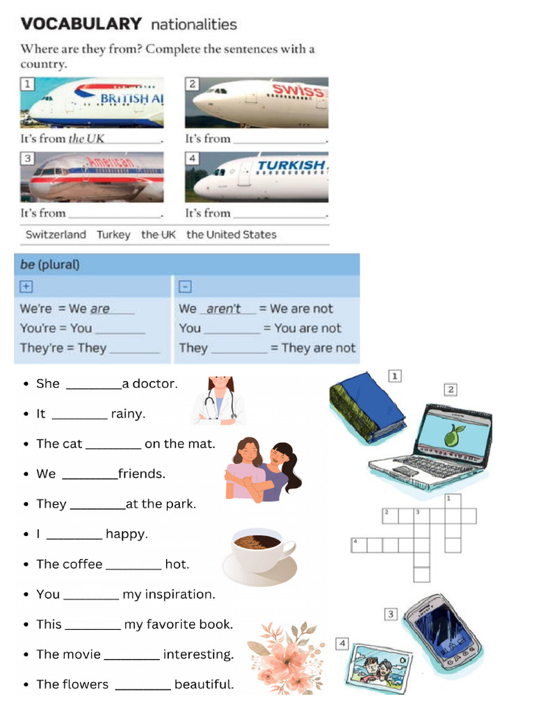 Present Simple + Vocabulary | PDF