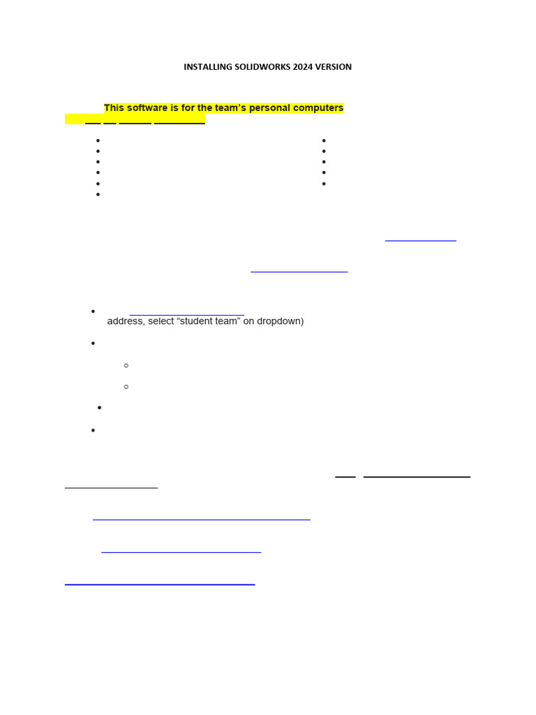 Installing Solidworks 2024 Version | PDF