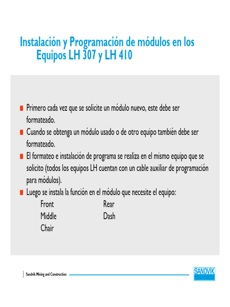 5 Cambio de Módulos en Los Equipos LH (Compatibility Mode) | PDF | Informática