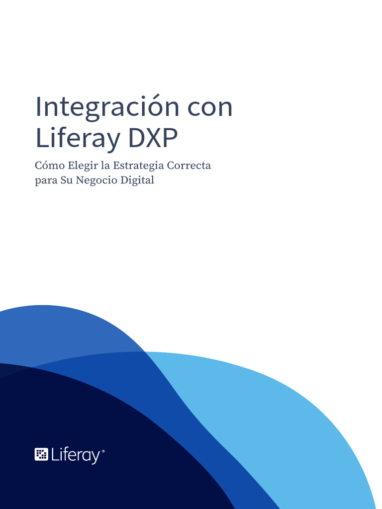 Integracion Con Liferay DXP - Como Elegir La Estrategia Correcta para Su Negocio Digital | PDF ...