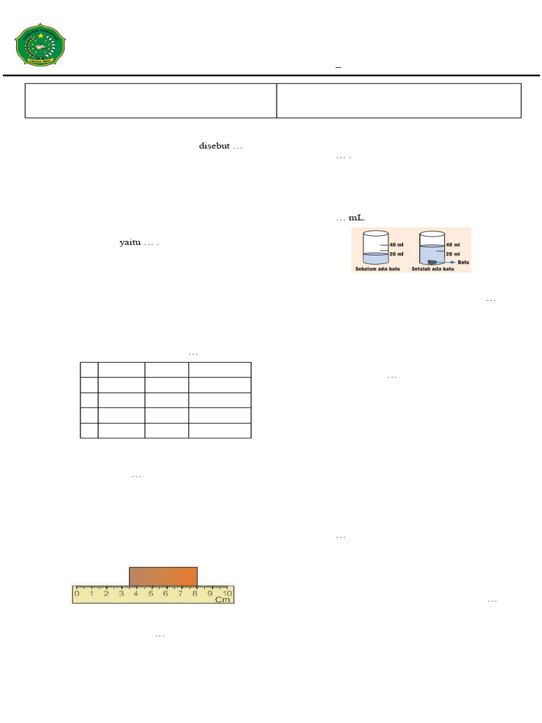 Sas Ipa Kelas 7 Ganjil | PDF