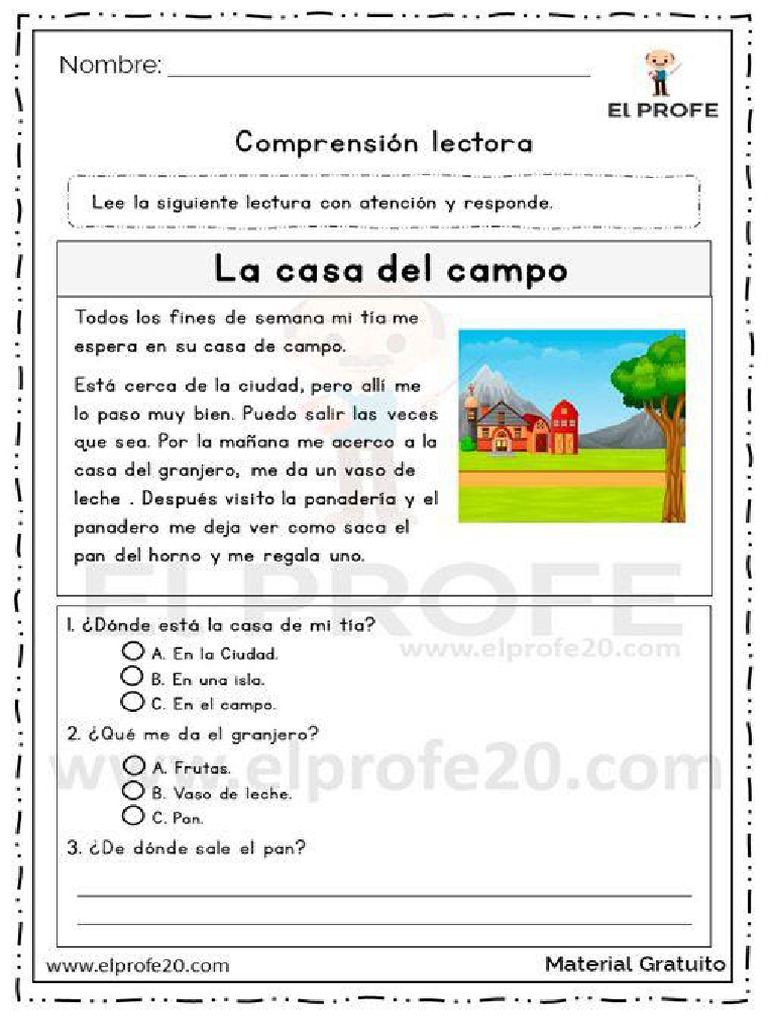 Lectura Comprensiva-1311737122288 | PDF