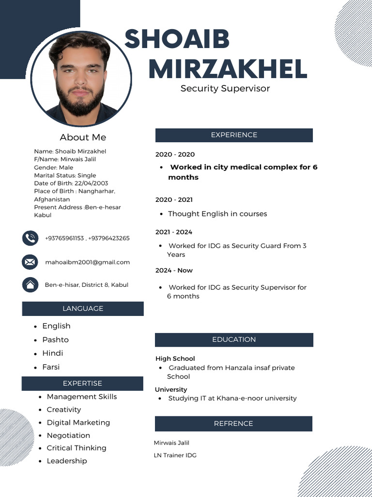Shoaib CV | PDF