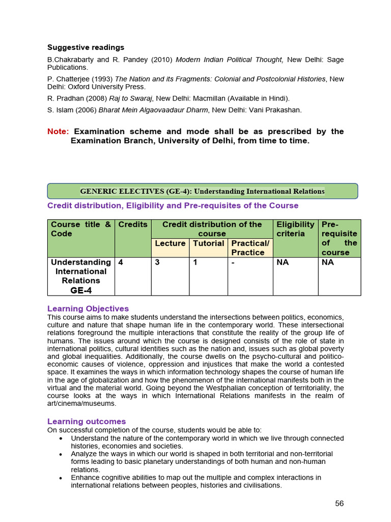 UGCF Political Science Sem IV Hons, BAP, DSE, GEC | PDF | Governance | Economic Inequality