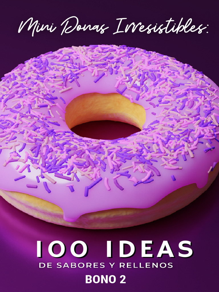 Bono 2 Donas - 100 Ideas de Sabores y Rellenos | PDF | Cocina ...