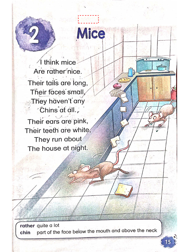 Class 2 Mice Poem | PDF