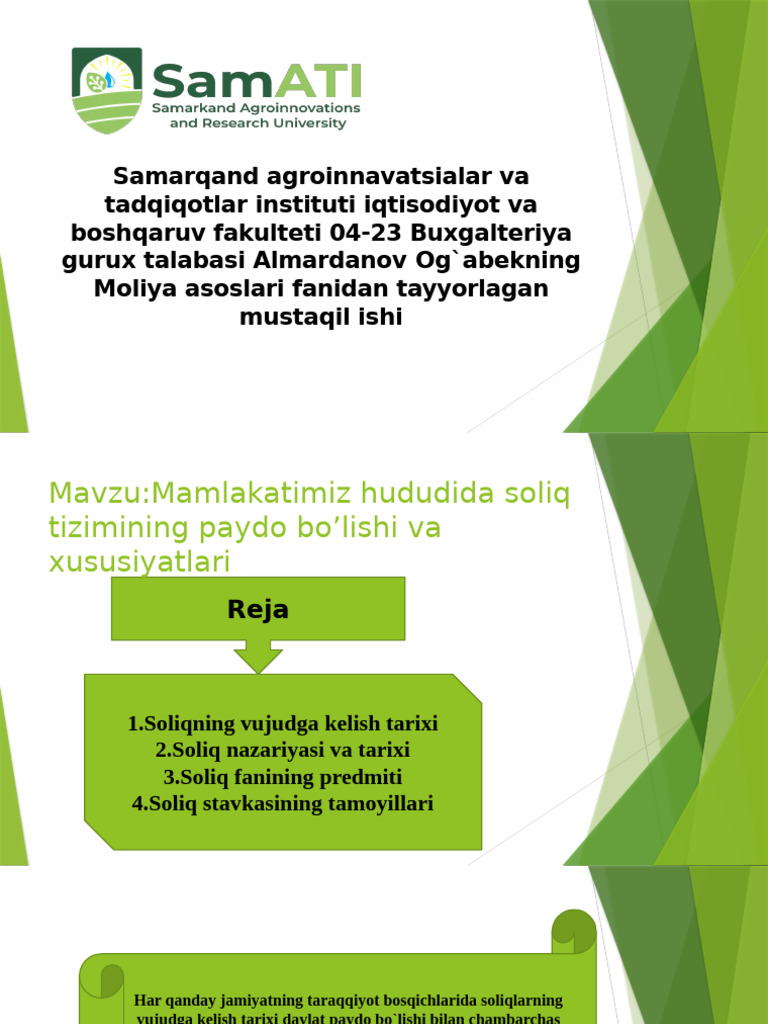 Moliya Asoslari | PDF