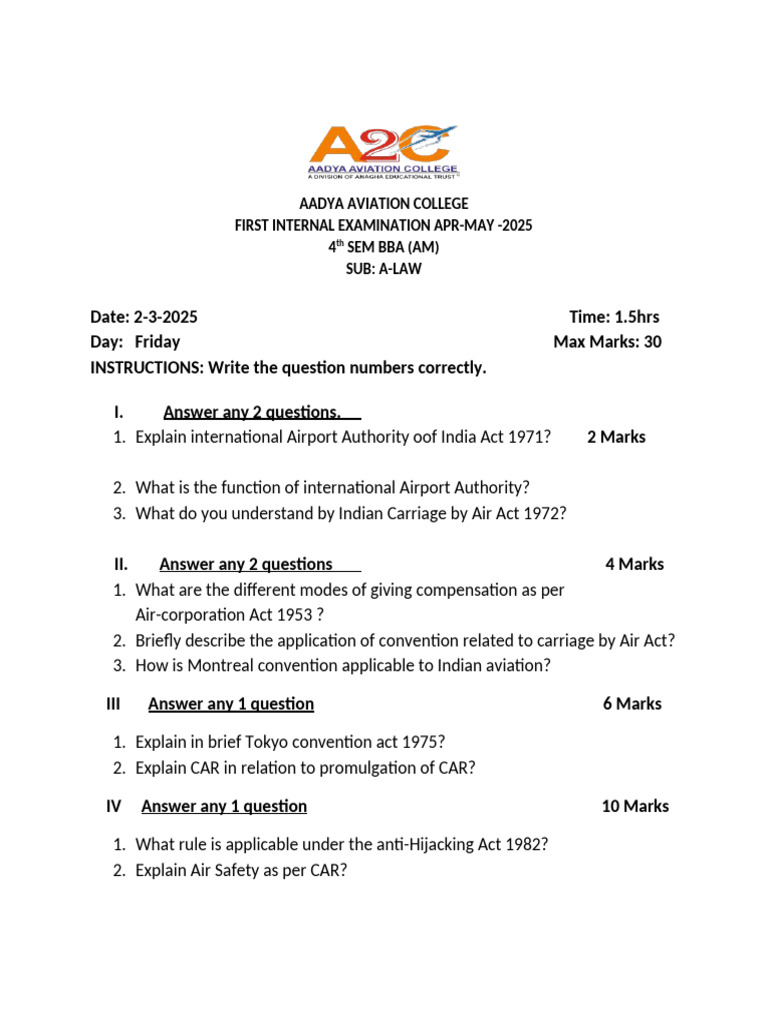 Alaw 2nd Internal Paper | PDF