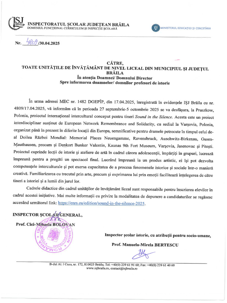 Proiect International Intercultural | PDF