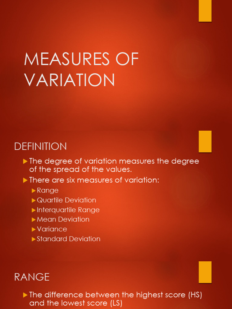 Measures of Variation | PDF