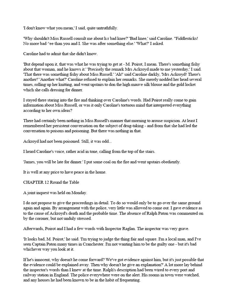 [Hercule Poirot 4 ] Christie, Agatha - Murder Of Roger Ackroyd-61-124 ...