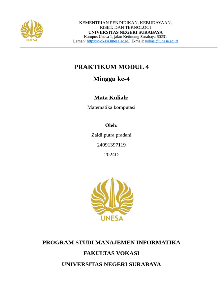 Modul 4 Matkom Zaldi Putra Pradani | PDF