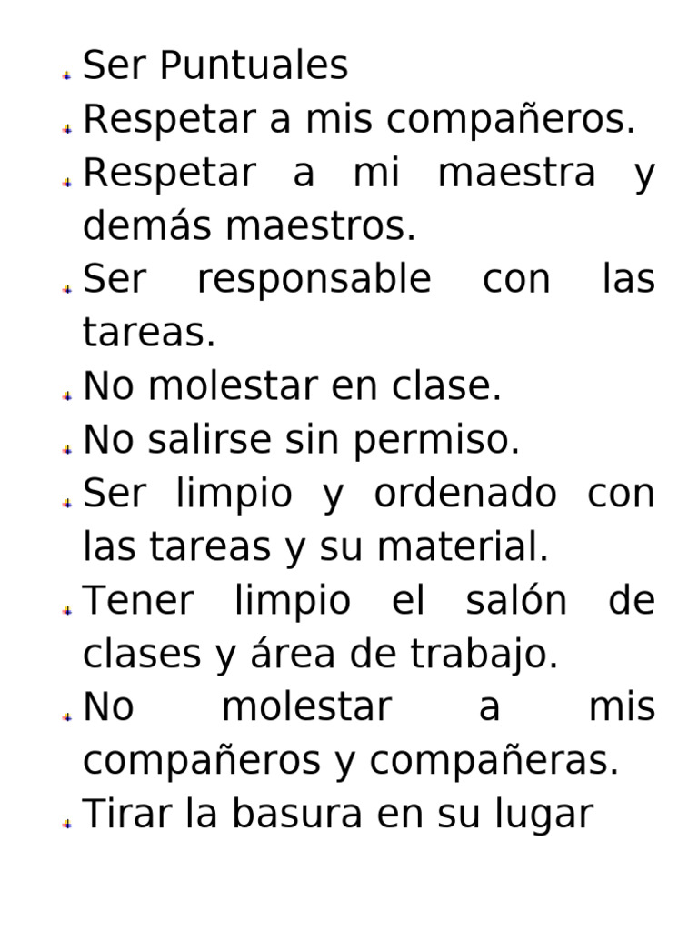 Normas Del Salón | PDF