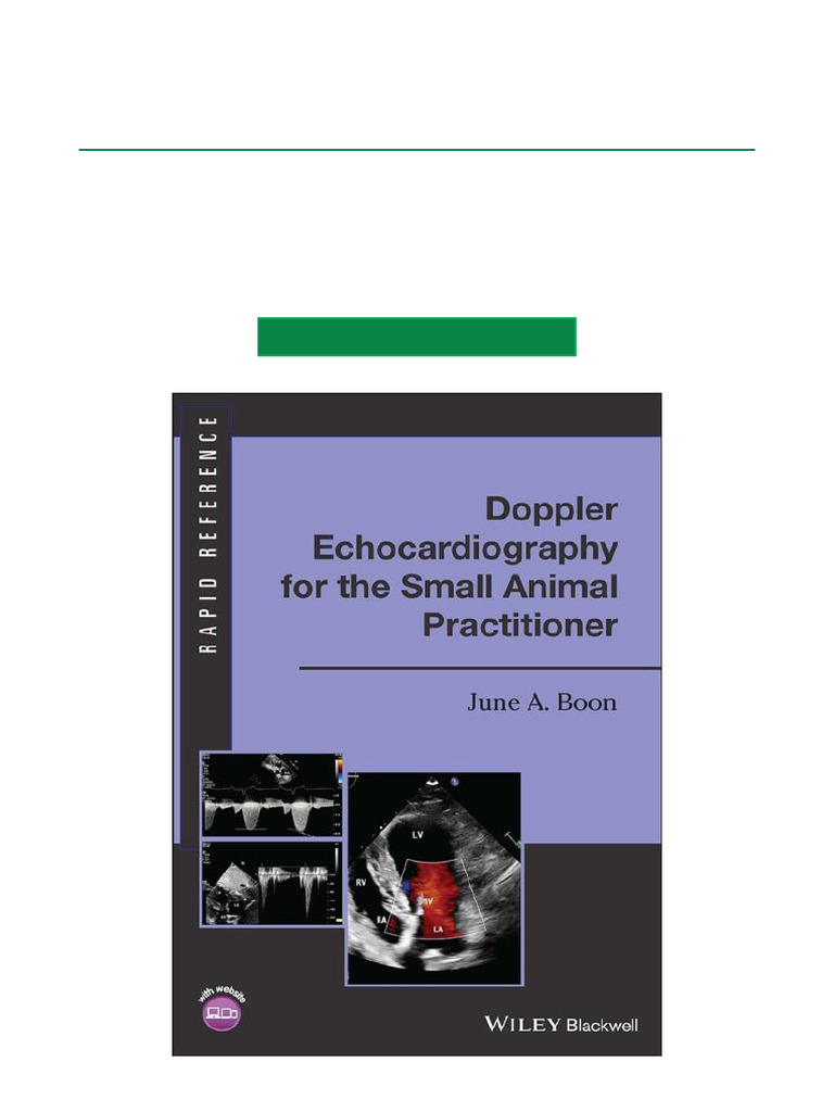 Doppler Echocardiography For The Small Animal Practitioner 1st Edition Scribd PDF Download | PDF ...